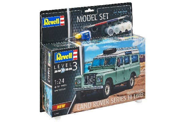RV667047 REVELL 1:24 Model Set Land Rover Series III - Modeltune