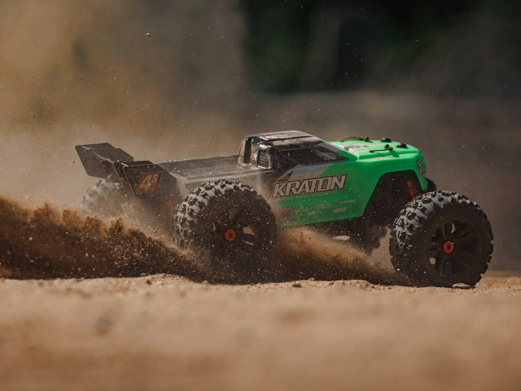 ARA4408V2T4 ARRMA 1/10 KRATON 4S 4X4 BLX Centre Diff Speed MT (Green ...