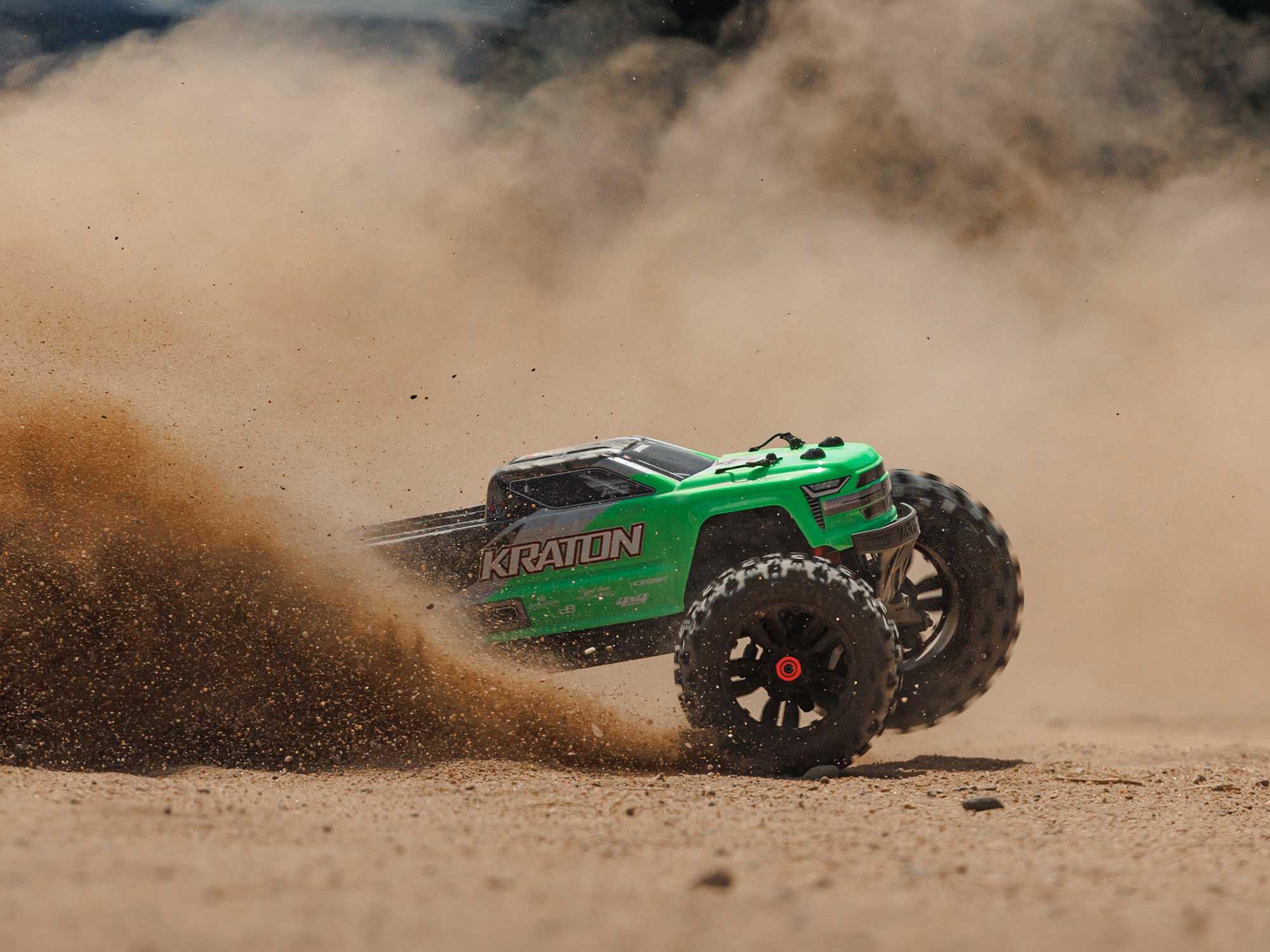 ARA4408V2T4 ARRMA 1/10 KRATON 4S 4X4 BLX Centre Diff Speed MT (Green ...