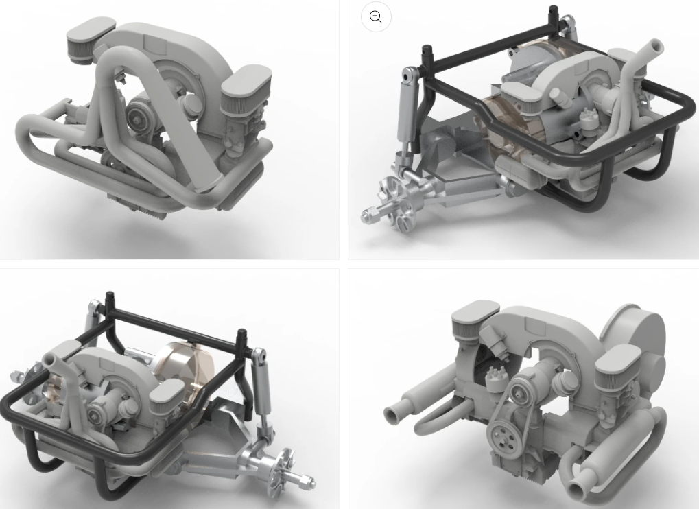 Knight Customs Sand Scorcher Flat 4 engine - Modeltune
