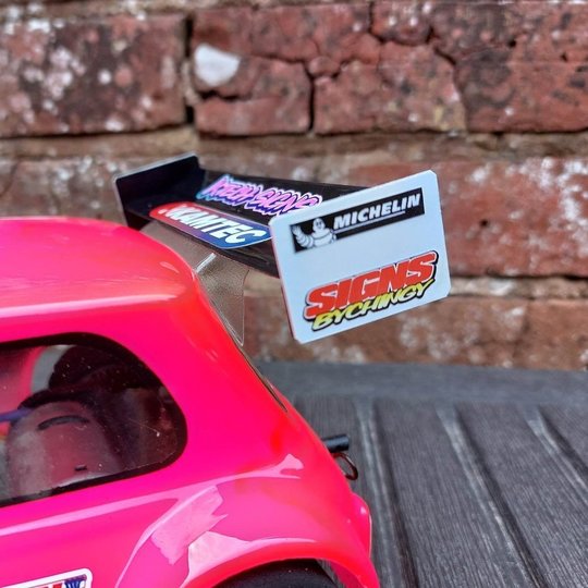 KAMTEC Mini Racer 3 part rear Wing 1:12 Lexan - Modeltune