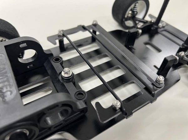 KAMTEC Mini Racer RC Kit Racing Rolling Chassis BLACK GRP - Modeltune