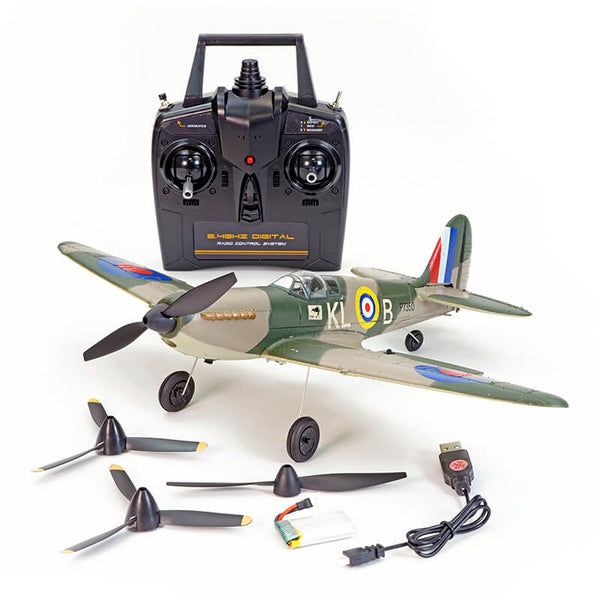 V761-12V2G VOLANTEX SPITFIRE 4CH 400MM BRUSHED W/GYRO EPP RTF - Modeltune