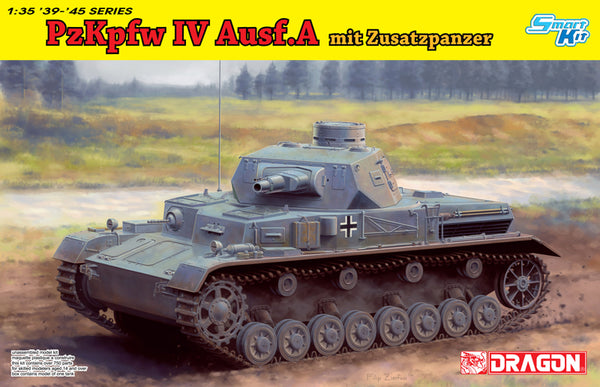 DRA6816 DRAGON 1/35 Pz.Kpfw.IV Ausf.A mit Zusatzpanzer - Modeltune