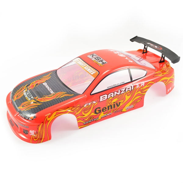 FTX BANZAI PRE-PAINTED BODY SHELL W/DECALS & WING - Modeltune